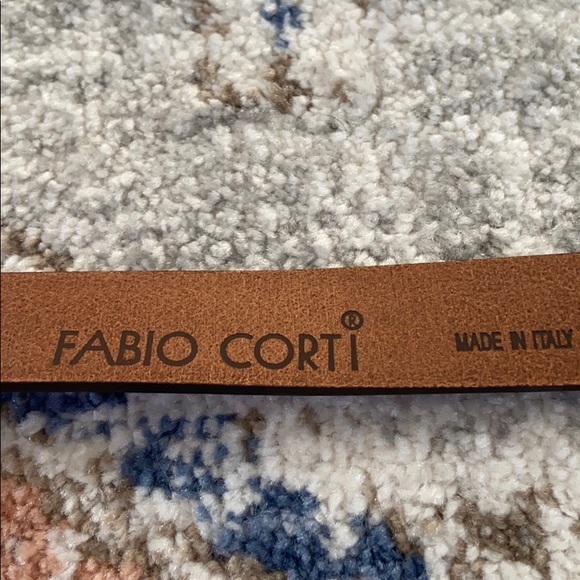 Fabio Corti | Accessories | Fabio Corti Brown Leather Belt Made In ...